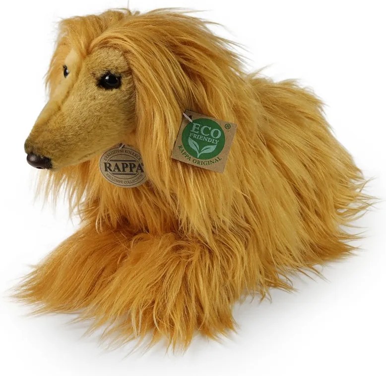Rappa Plyšový pes afghánský chrt 32 cm ECO-FRIENDLY