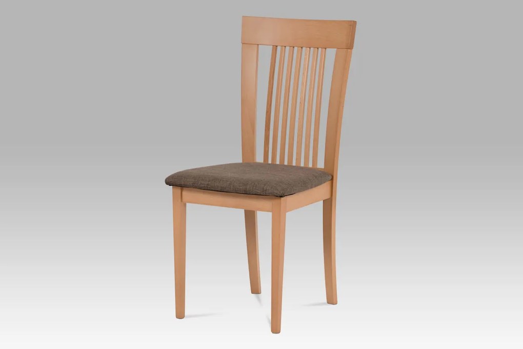 Artium Jídelní židle barva buk potah hnědý - BC-3940 BUK3