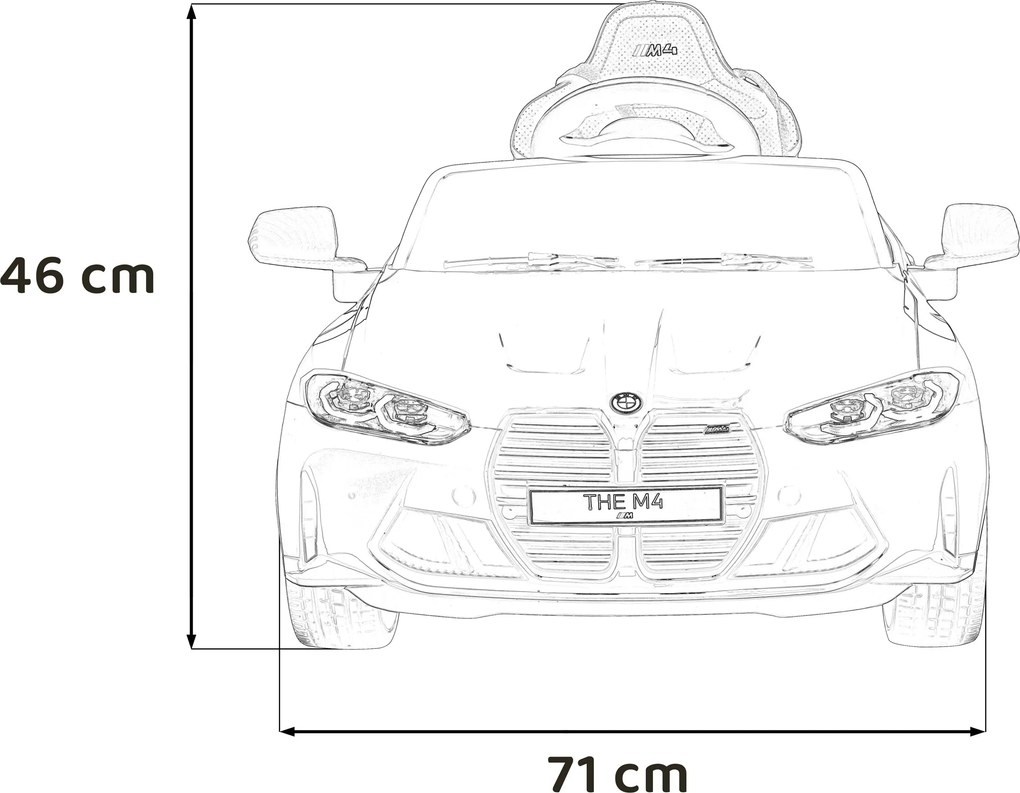 Ramiz Dětské elektrické auto BMW M4 Bílé
