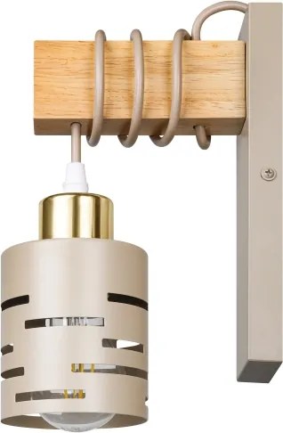 Nástěnná lampa ELEN 1xE27/35W/230V béžová/zlatá/hnědá