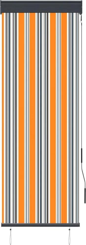 vidaXL Venkovní roleta 60 x 250 cm [145944] Barva: oranžová a bílá