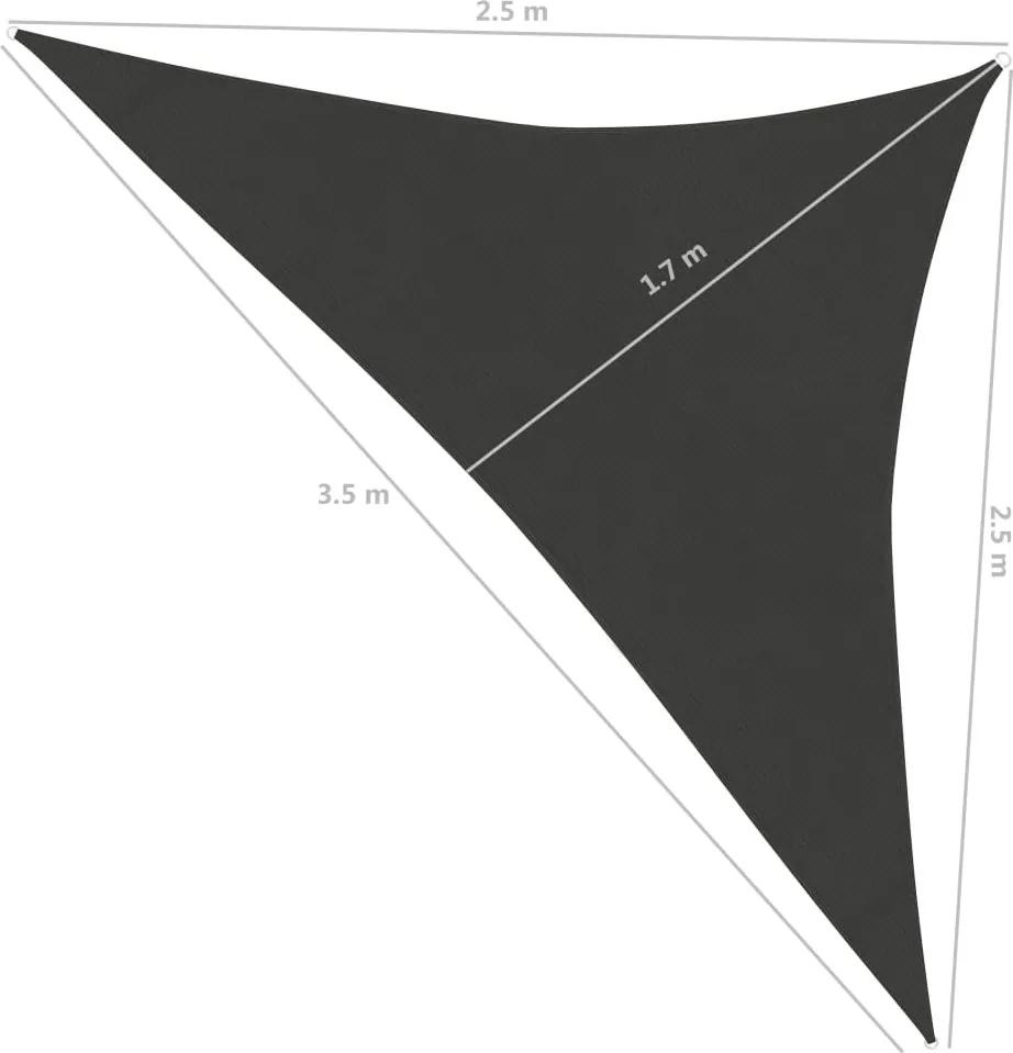 vidaXL Plachta proti slunci 160 g/m² 2,5 x 2,5 x 3,5 m HDPE [311801] Barva: krémová
