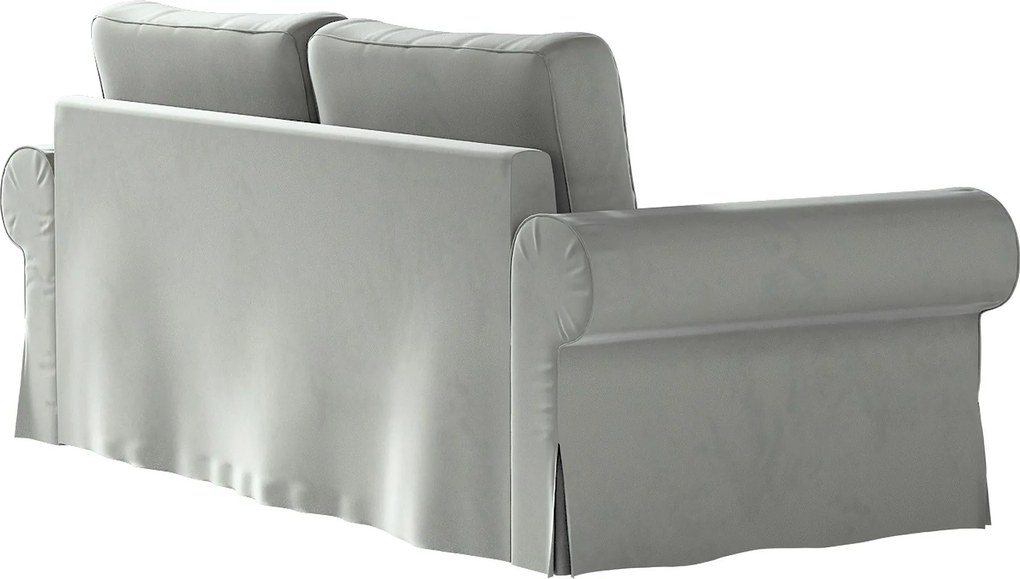 Potah na pohovku IKEA Backabro, 3-místná, rozkládací barva šedá látka lesklé, sametová