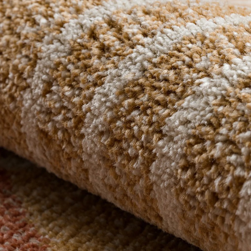 Dywany Łuszczów, Kusový koberec Fusion 0810 beige/terra, 160x220, vícebarevná, kancelář