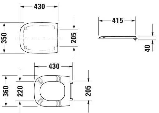 Duravit D-code WC sedátko s poklopem 0067310000