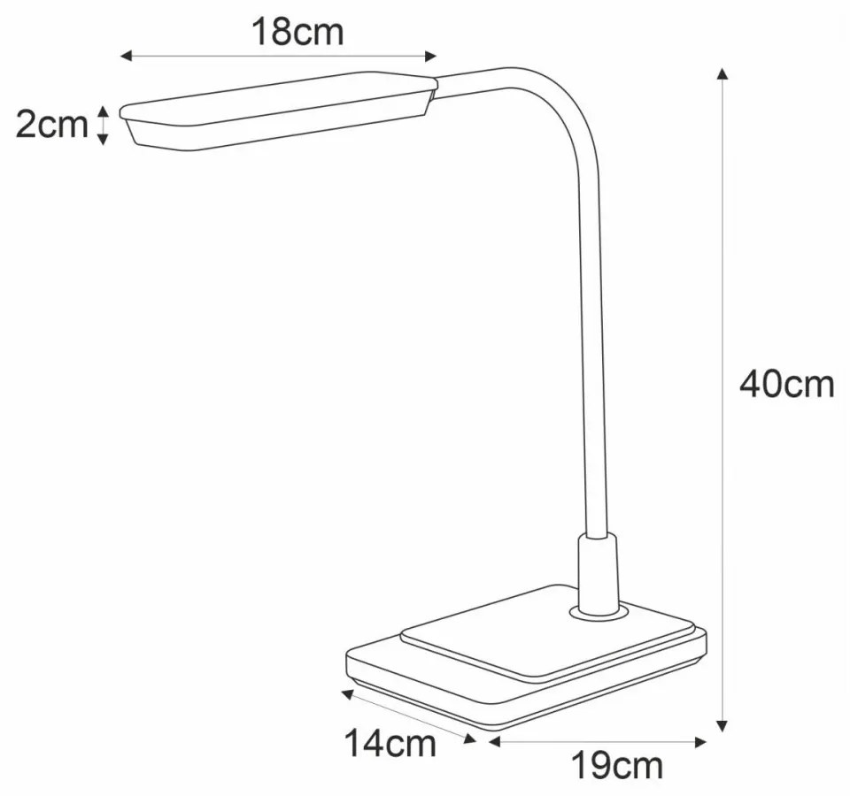 Stolní lampa K-BL1027 BLACK z řady IKA