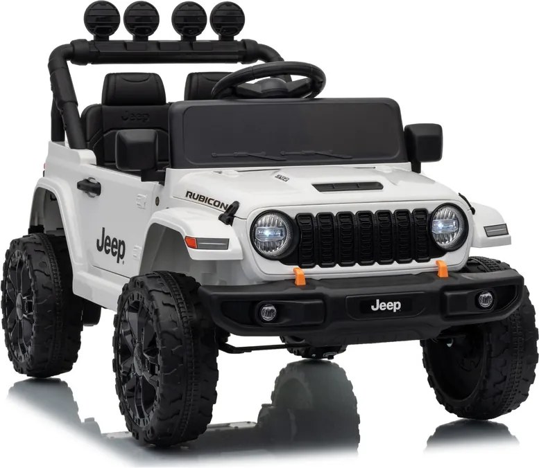 LEAN CARS Akumulátorové vozidlo Jeep Rubicon DK-JWR558 24 V, bílé