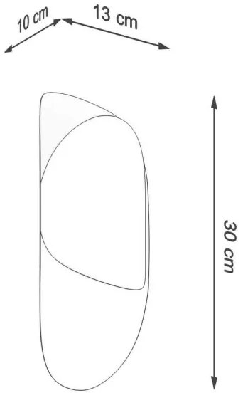 Sollux SL.1062 - Nástěnné svítidlo TEAR 1xG9/40W/230V bílá