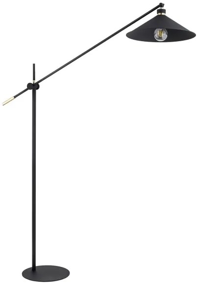 Argon 4732 - Stojací lampa NASHVILLE 1xE27/15W/230V černá