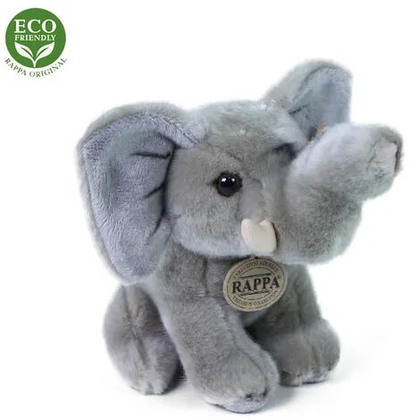 Rappa Plyšový sedící slon, 18 cm