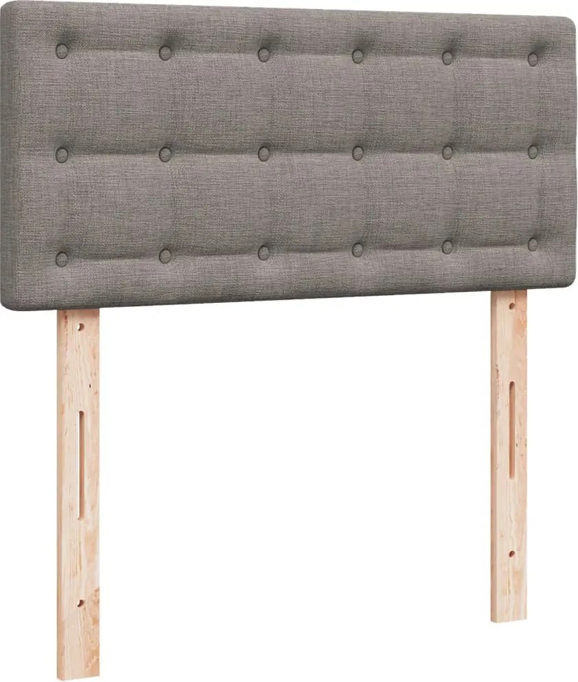 Box spring postel s matrací taupe 90x200 cm textil 3285789