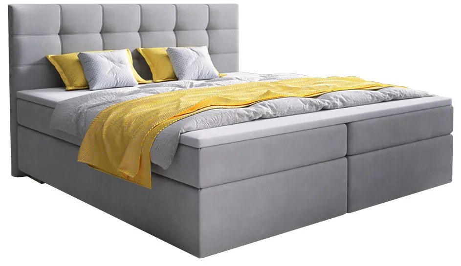 Expedo Čalouněná postel boxspring GLOSE, 140x200, cosmic 160 + topper