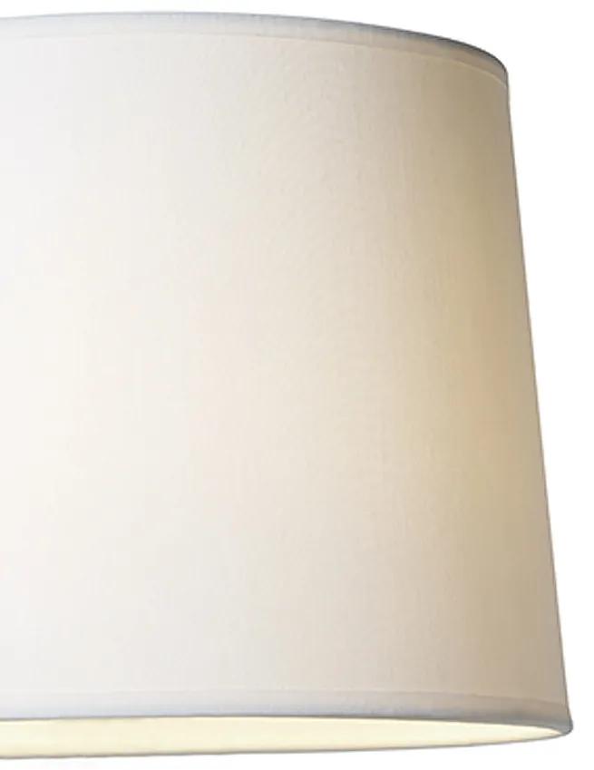 Jednoduchá nástěnná lampička Indiana Wall Barva stínítka: Cotonet bílý, Barva svítidla: Černá