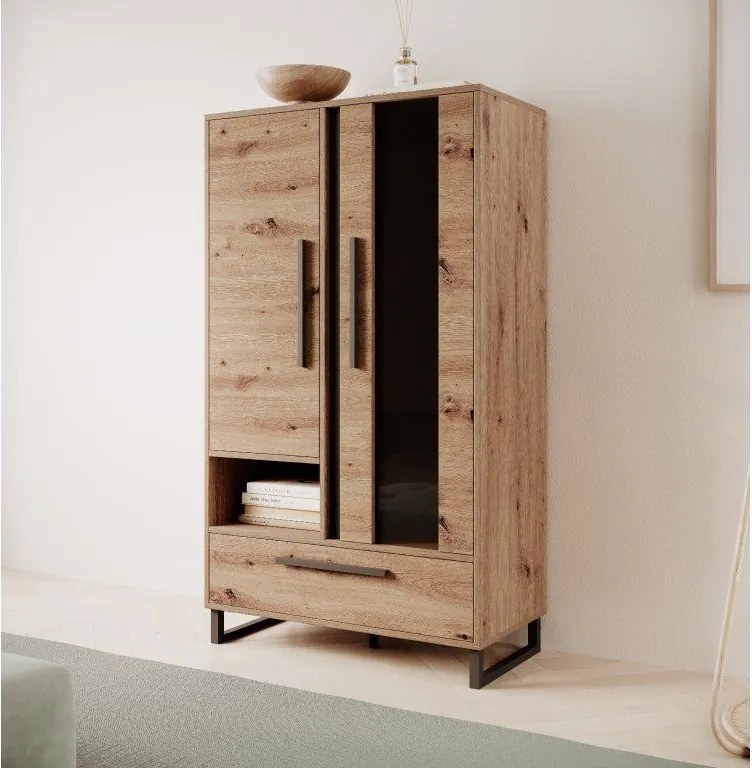 ADRK Furniture Nízká vitrína ARIA SHC-ARI-80-A_B