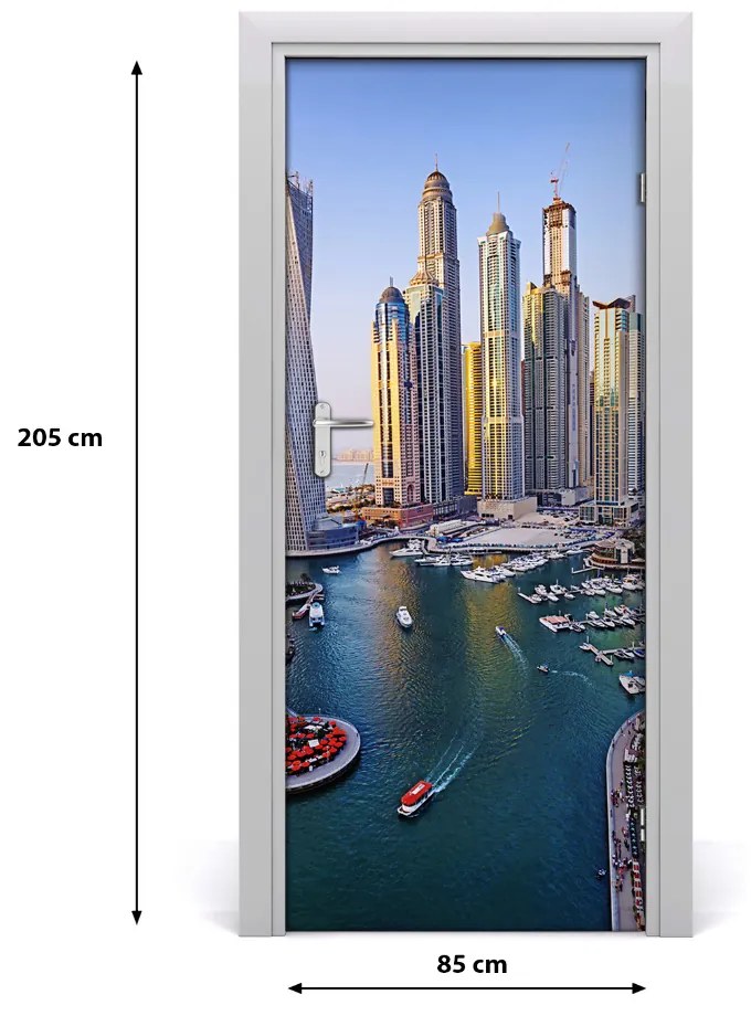 Fototapeta samolepící na dveře Dubaj záliv 85x205 cm