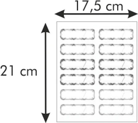 TESCOMA Nálepka na sklenice DELLA CASA, 24 ks