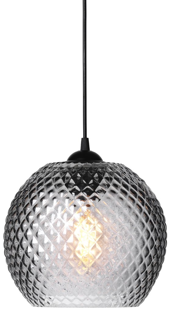 Stropní lampa Nobb Ball kouřová Rozměry: Ø 30 cm, výška 26 cm