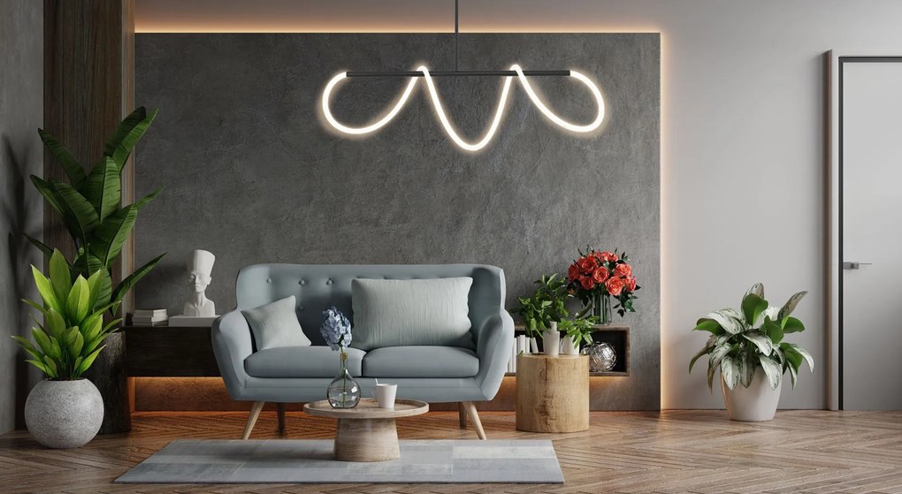 Toolight - LED závěsné svítidlo APP856-CP, černá, OSW-04031