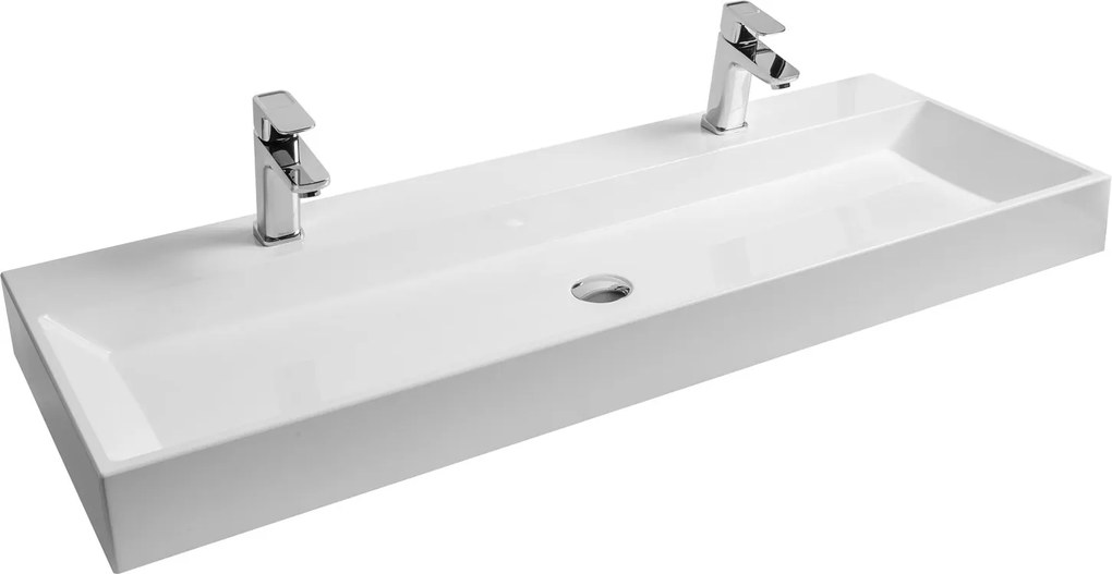 Ravak Natural Duo 1200 120 x 45 cm XJO01212000 umyvadlo bez přepadu s otvorem