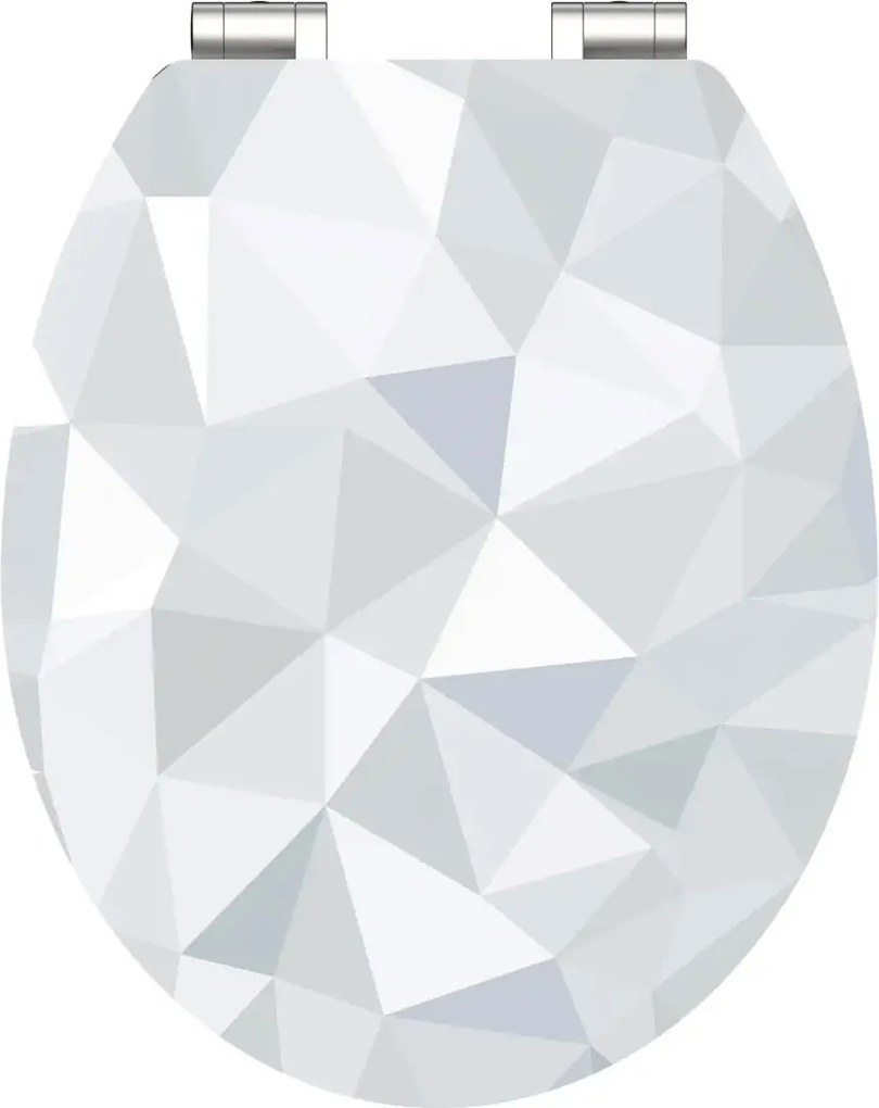 Eisl Sanitär WC prkénko MDF Soft Close Diamond High Gloss 80545