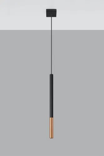 Lustr SOLLUX Mozaica 1 G9 1x40W bez zdroje SL.0888 černá/měď