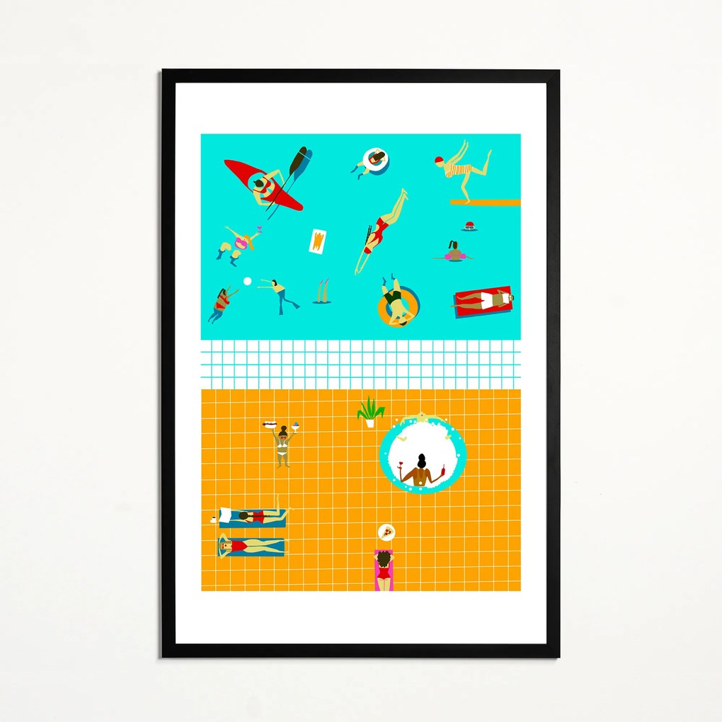 Vendula Frydrychová | Swimming Pool 2 Rám: Bez rámu, Velikost: 100 x 70 cm