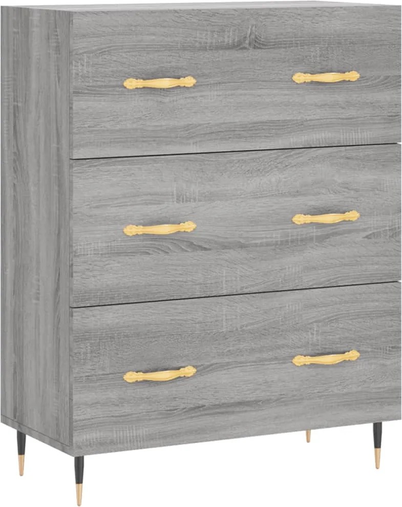 Skříň highboard šedá sonoma 69,5 x 34 x 180 cm kompozitní dřevo 3199735