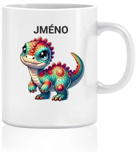 Hrnek dinosaurus - s vlastním jménem