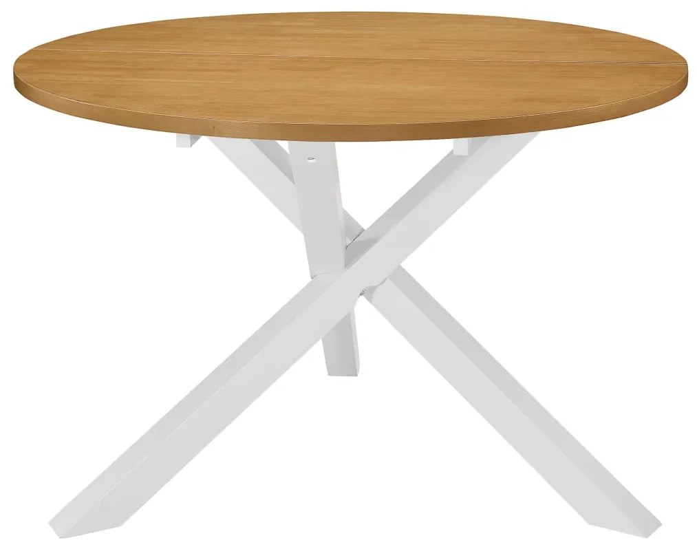 Jídelní stůl bílý 120 x 75 cm MDF 247631