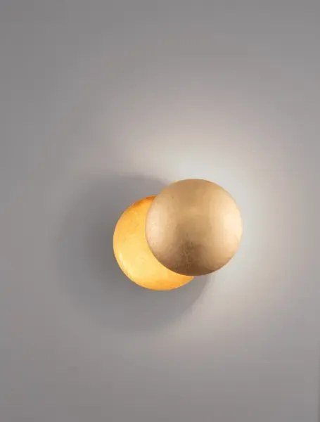 Designové nástěnné svítidlo Solei zlatá