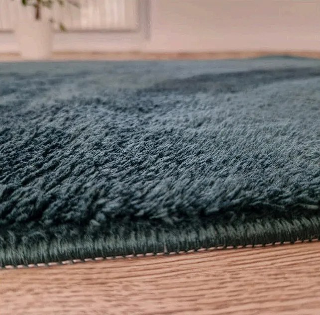 HU Koberec Plush Deluxe tyrkysový Rozměr: 50x80 cm