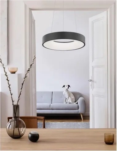 Závěsné LED svítidlo NOVA LUCE RANDO THIN 30W 3000K 9453431 stmívatelné Triac