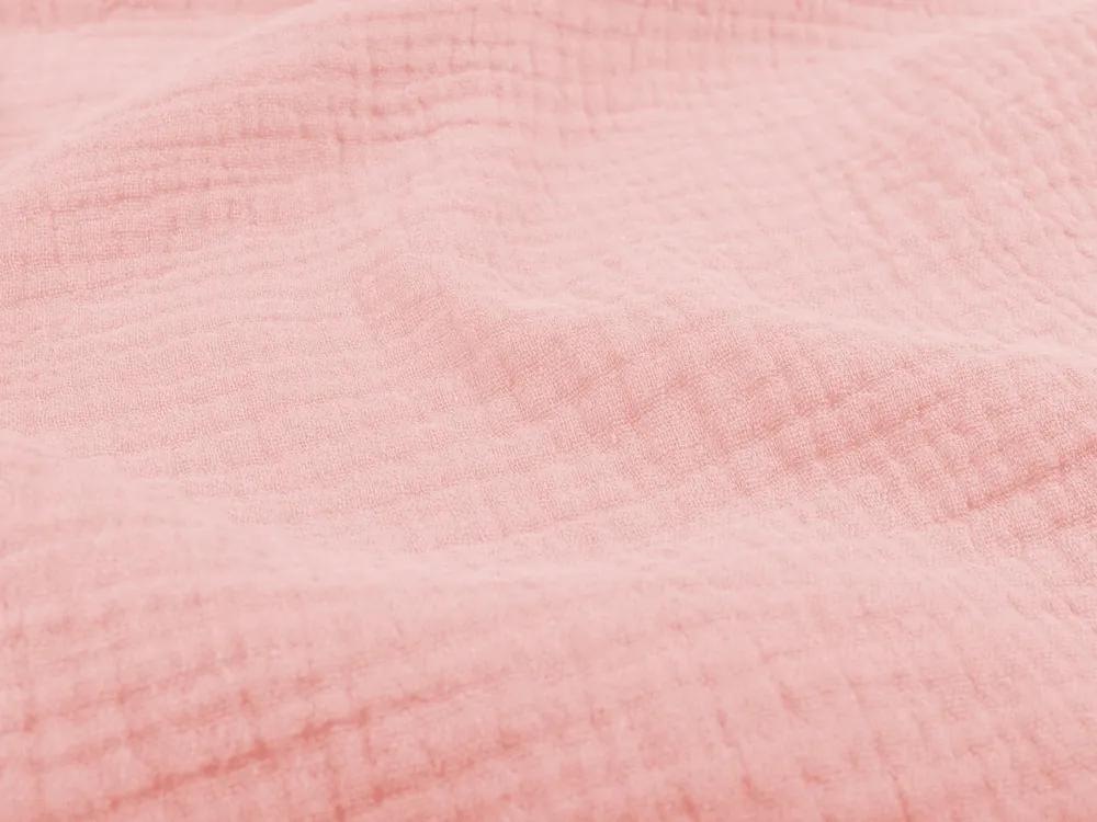 Biante Mušelínový povlak na polštář MSN-004 Pastelově růžový 35 x 45 cm