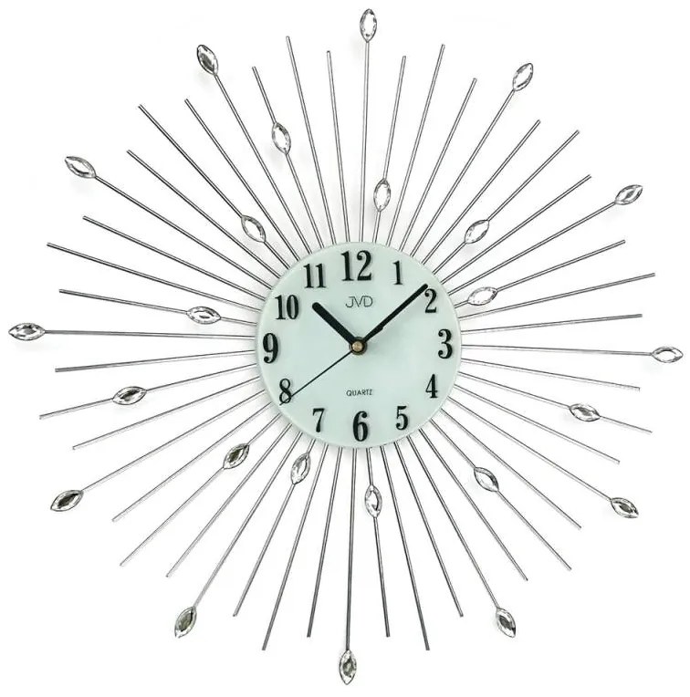 JVD Luxusní kovové nástěnné designové hodiny JVD HJ118