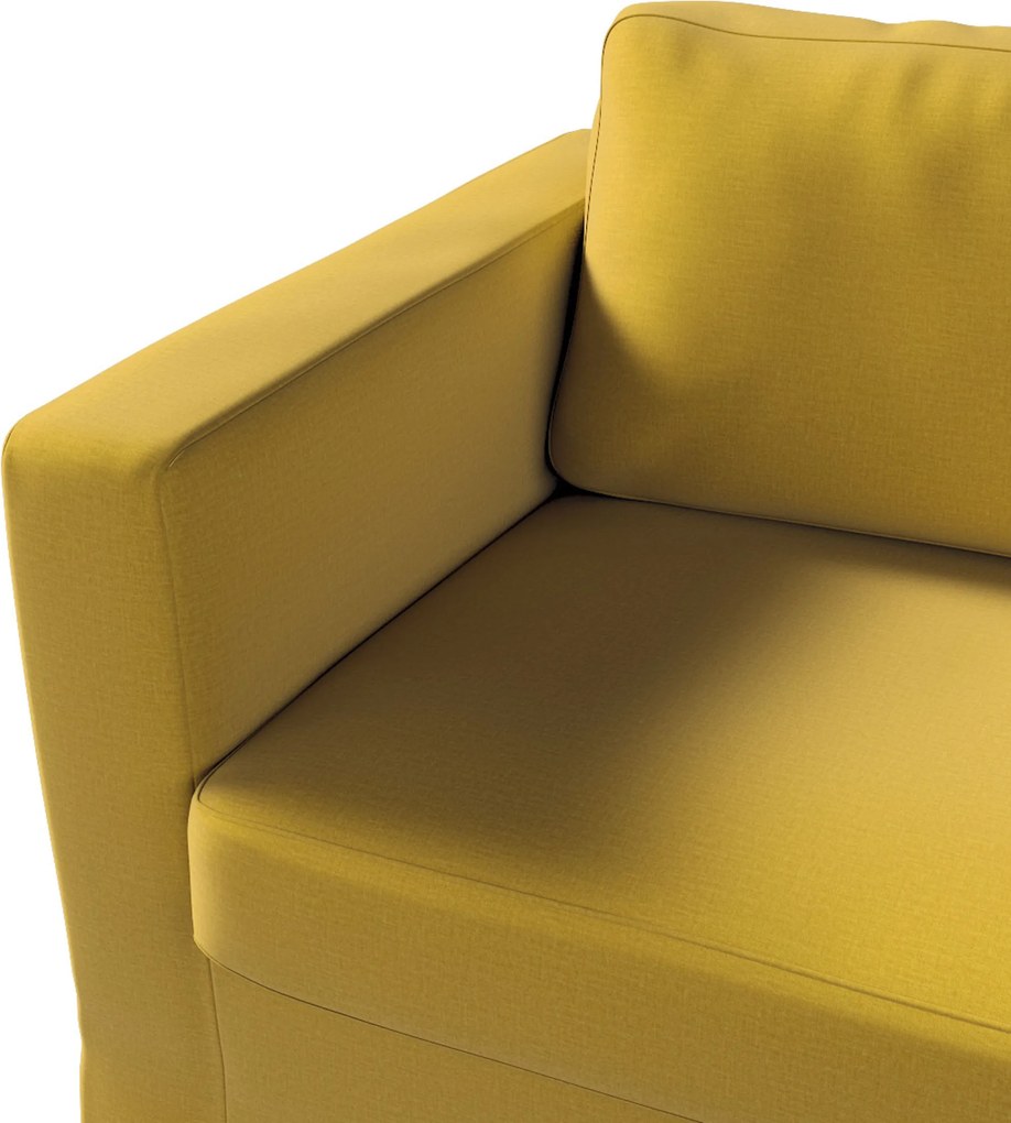 Potah na pohovku IKEA Karlstad 3-místná, nerozkládací, dlouhý barva žlutá látka sametová