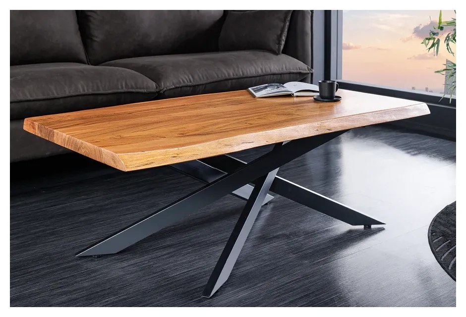Massive home | Konferenční stolek MAMMUT SPIDER 110 CM masiv akácie