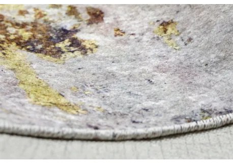 MIRO 51709.803 mycí kobereček Abstrakce protiskluz modrý / zlato velikost 140x190 cm | krásné koberce cz