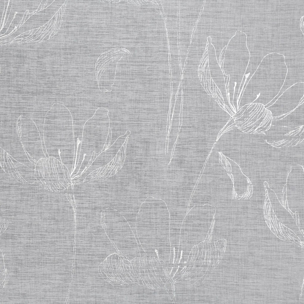ZÁCLONA NA KROUŽCÍCH AMALIA 140X250 CM BÍLÁ