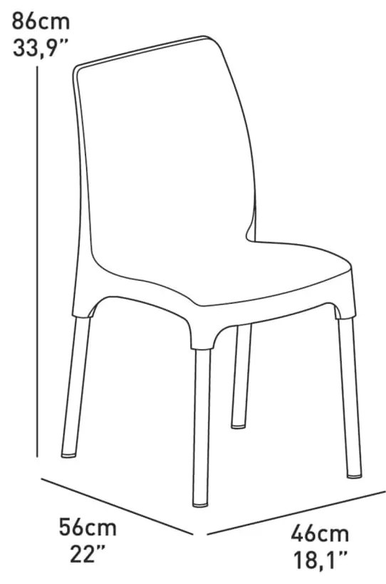 Keter Bistro Set Chelsea Grafitový 223562