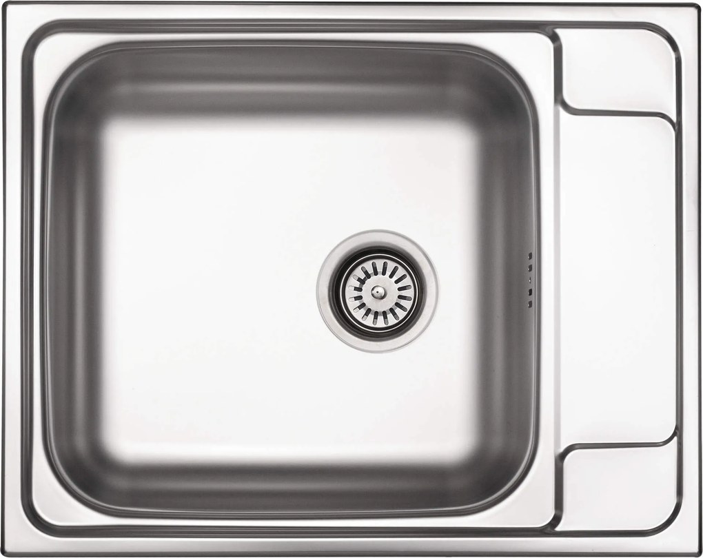 Deante Steel sink, 1-bowl with drainer