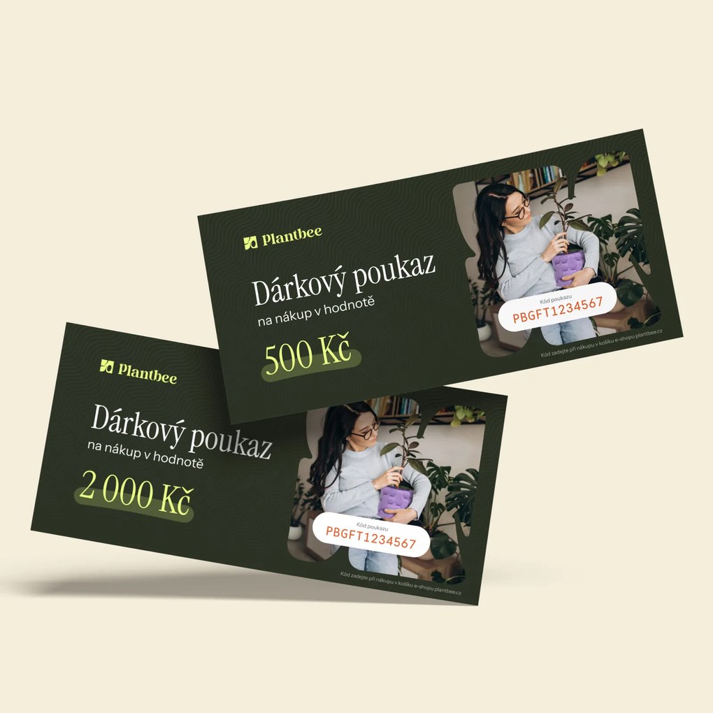 PlantBee Dárkový poukaz Plantbee 500 kč