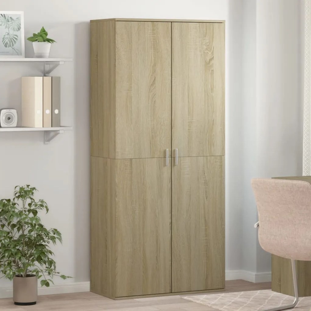 Botník dub sonoma 80 x 39 x 178 cm kompozitní dřevo 3276674