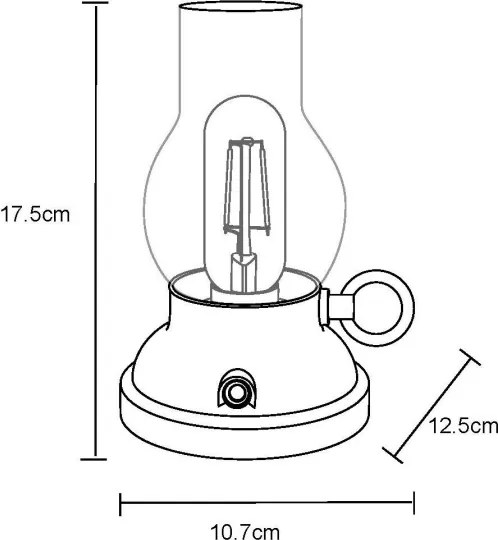 Globo 58016B - LED Stm. nab. dot. stolní lampa PETRO LED/1W/3,7V 1200 mAh zelená