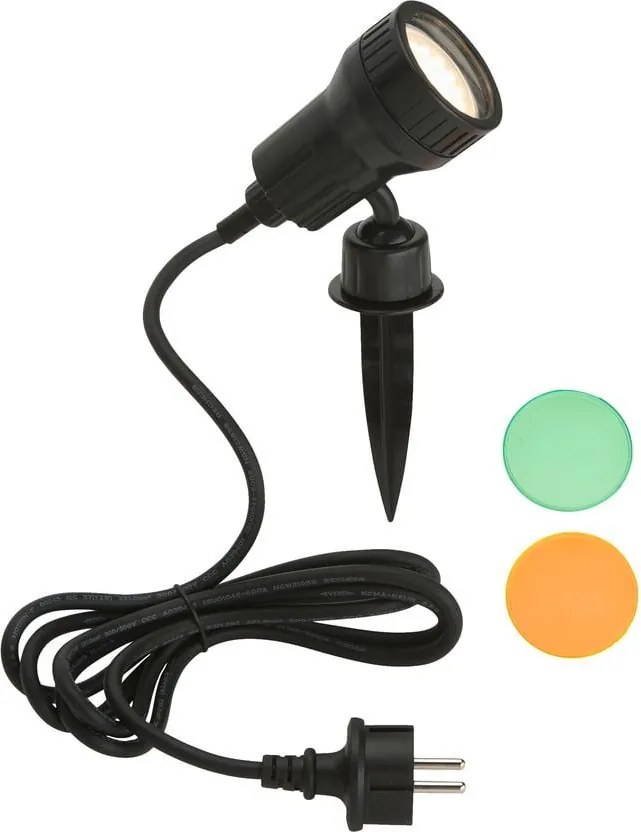 BRILO 3075015 Venkovní svítidlo 19,5 cm 1xGU10 3W 250lm černá (starý kód: BRILO 3075-015) - BRILO