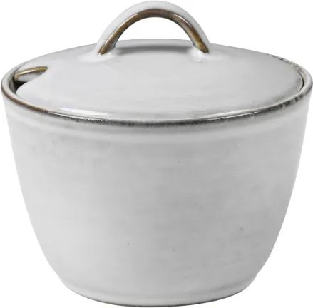 Cukřenka s víčkem Broste NORDIC SAND V.7 cm písková