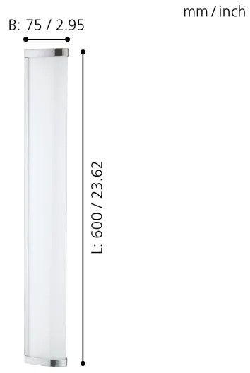 Eglo 94713 - LED koupelnové svítidlo GITA 2 1xLED/16W/230V IP44