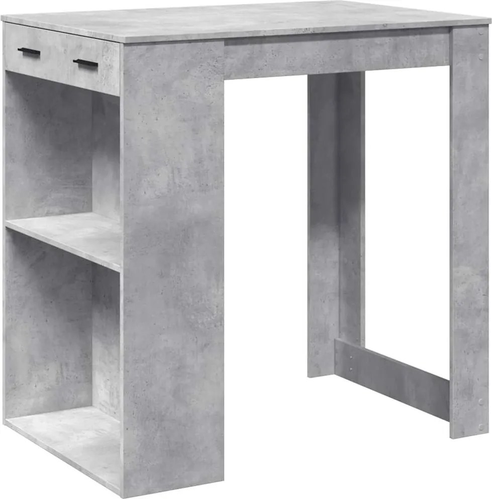 Barový stůl betonově šedý 102 x 70 x 103,5 cm kompozitní dřevo 3309324
