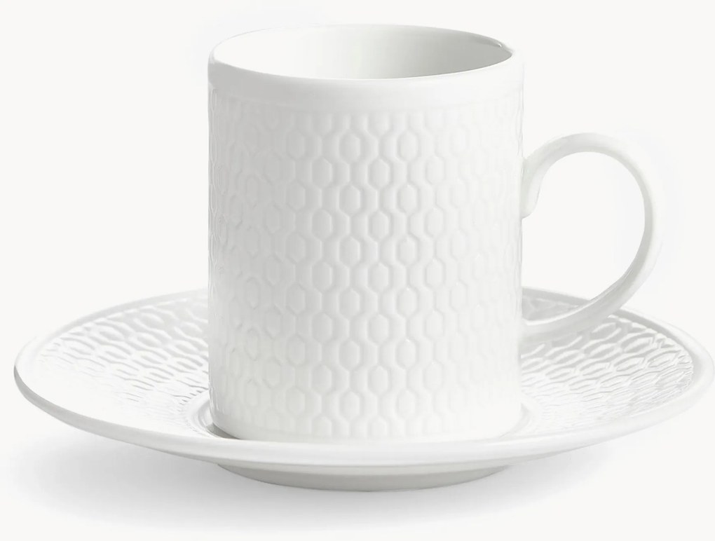 Šálek na espresso's podšálkem z kostního porcelánu Gio