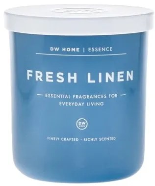 dw HOME Vonná svíčka ve skle Fresh Linen 264 g, modrá barva, sklo