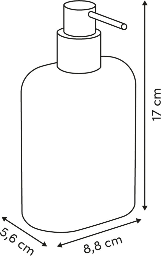 Dávkovač na mýdlo ARGILEO, 350 ml - béžový